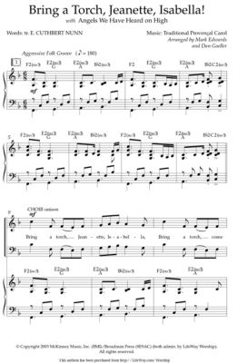 Bring a Torch, Jeanette, Isabella! - Downloadable SATB Anthem - Lifeway