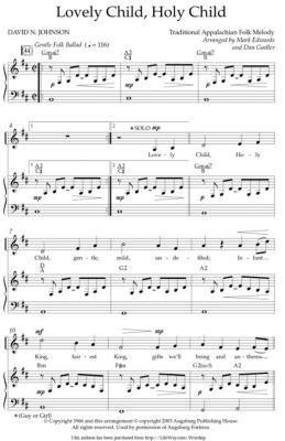 Lovely Child, Holy Child - Downloadable SATB Anthem - Lifeway