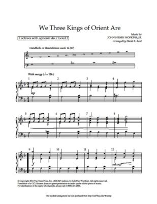 We Three Kings - Downloadable Handbell Arrangement | Lifeway