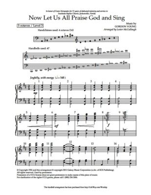 Now Let Us All Praise God and Sing - Downloadable Handbell Arrangement ...