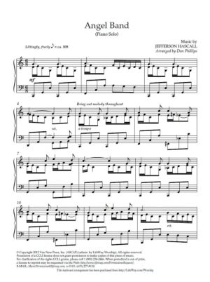 Angel Band - Downloadable Keyboard Arrangement | Lifeway