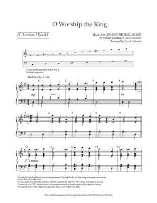 O Worship the King - Downloadable Handbell Arrangement - Lifeway