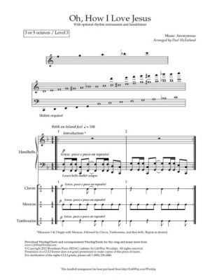 Oh, How I Love Jesus - Downloadable Handbell Arrangement | Lifeway