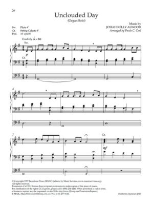 Unclouded Day - Downloadable Keyboard Arrangement | Lifeway