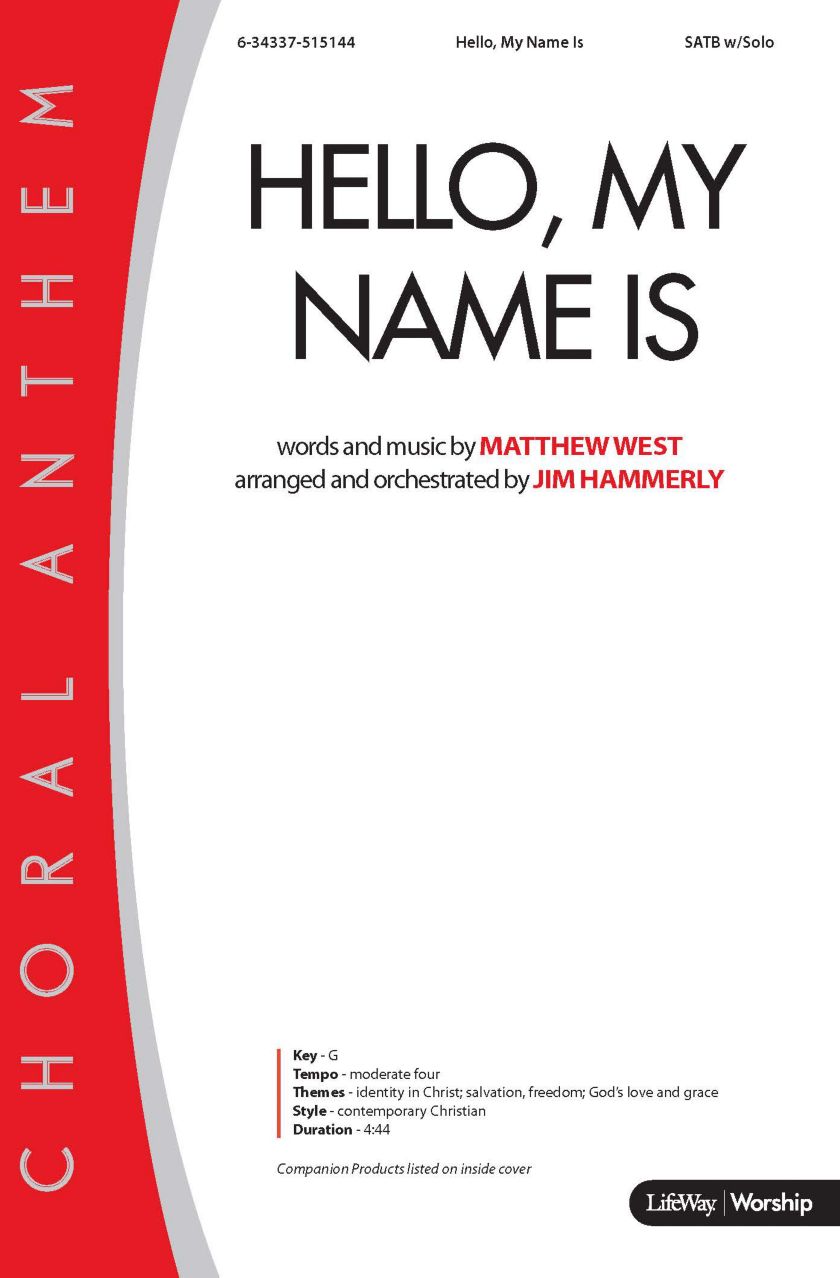 Hello My Name Is - Downloadable Rhythm Charts | Lifeway