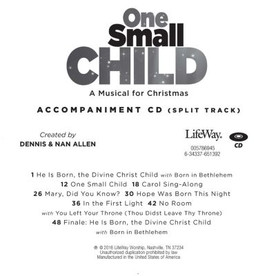 One Small Child - Accompaniment CD - Lifeway