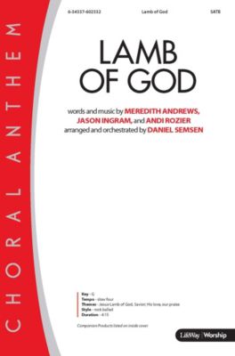 Lamb of God - Downloadable Split-Track Accompaniment Track | Lifeway