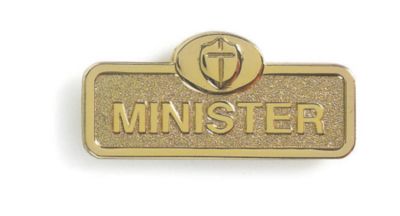 Minister Badge - Brass Finish | Lifeway