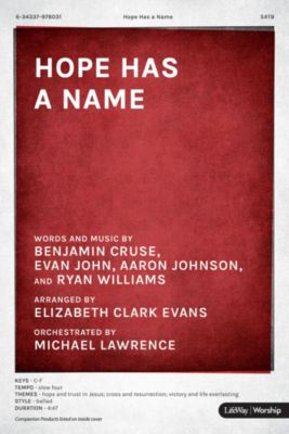 Hope Has a Name - Downloadable Rhythm Charts - Lifeway