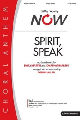 Spirit Speak - Downloadable Rhythm Charts - Lifeway