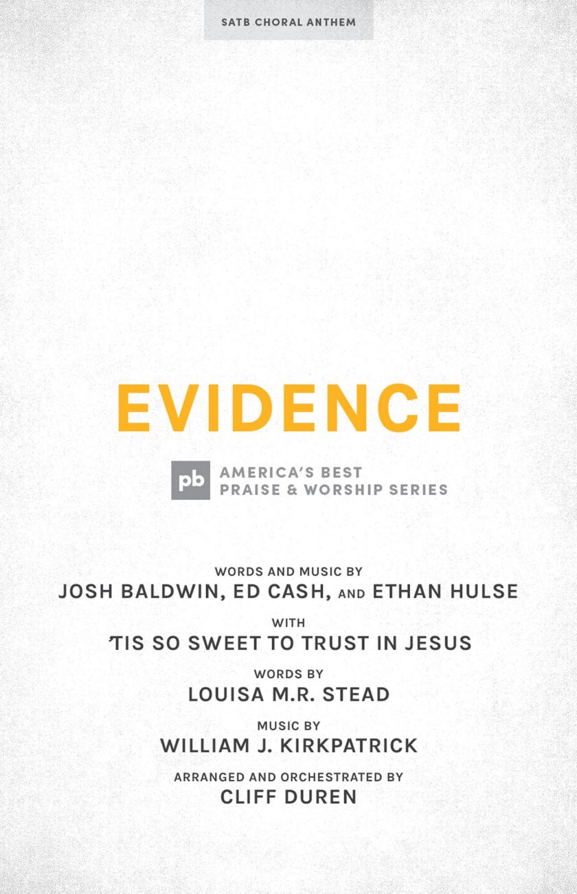 Evidence - Downloadable Tenor Rehearsal Track | Lifeway