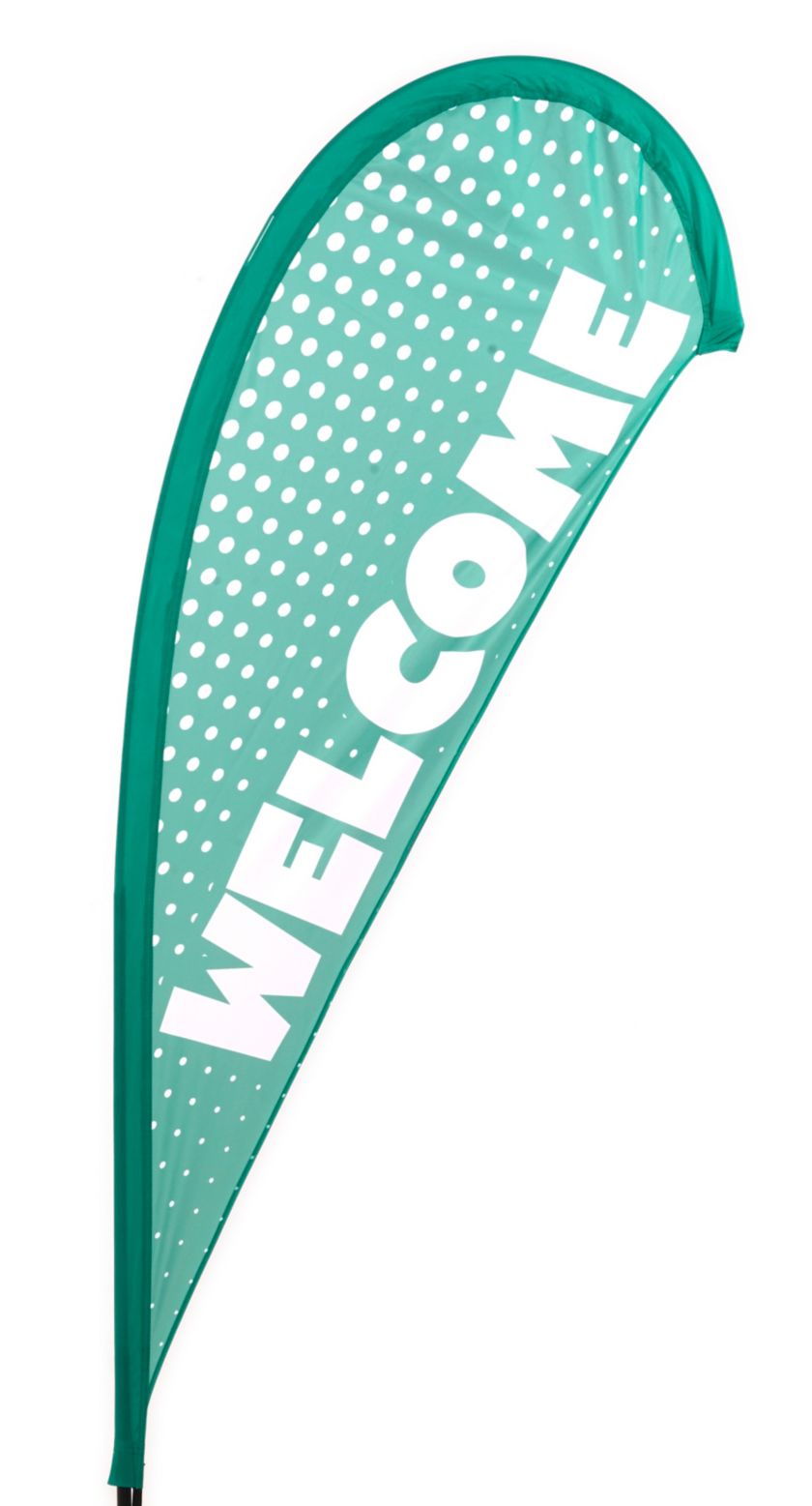 VBS Welcome Flying Banner - Teal (Flag Only) | Lifeway