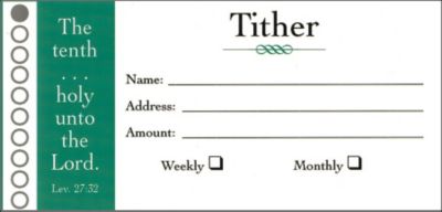 Offering Envelope: Tither - Bill-Sized (Package of 100) | Lifeway