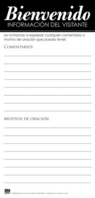 Tarjeta para visita (Visitor Card) - Lifeway