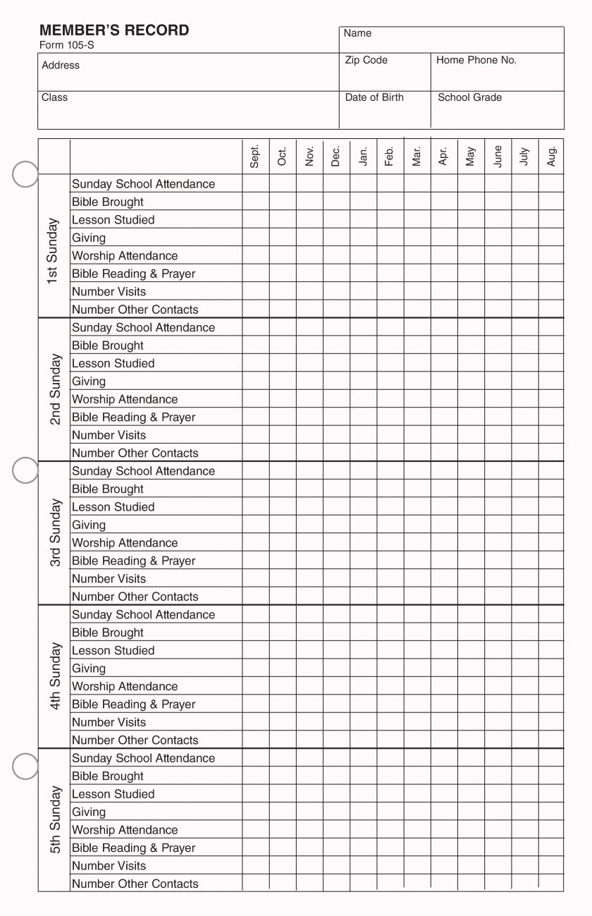 Member's Record Card (Package of 100) | Lifeway