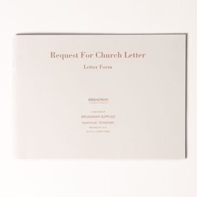 Church Letter Request Forms - Perforated (Book of 50) | Lifeway