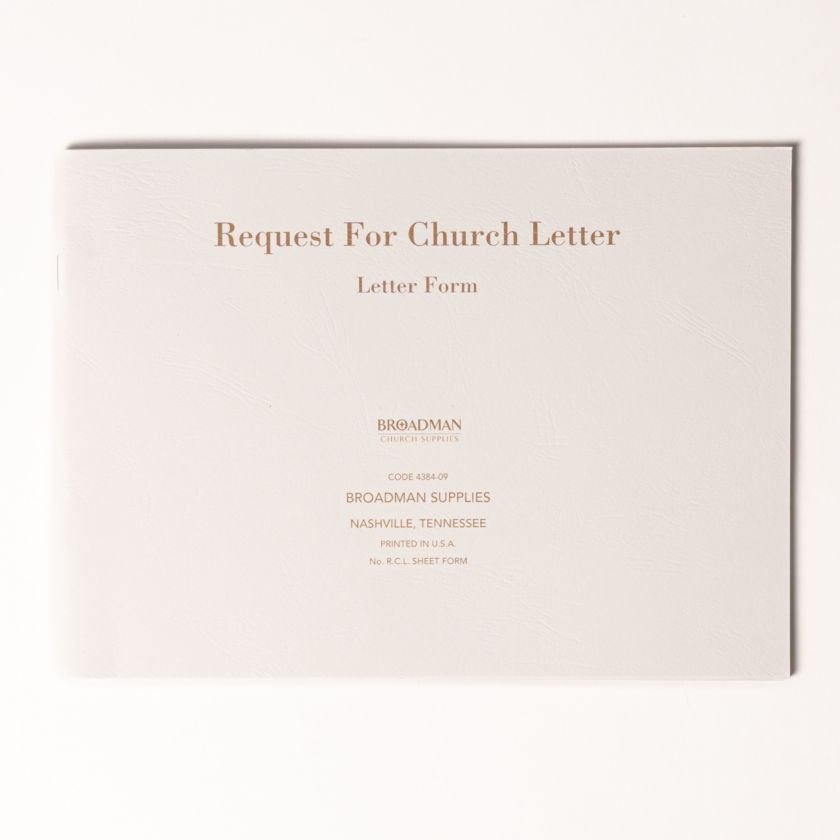 Church Letter Request Forms - Perforated (Book of 50) | Lifeway
