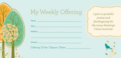 Envelope: My Weekly Offering (Box of 52) | Lifeway