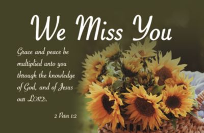 Miss You Postcard: We Miss You (Package of 25) | Lifeway