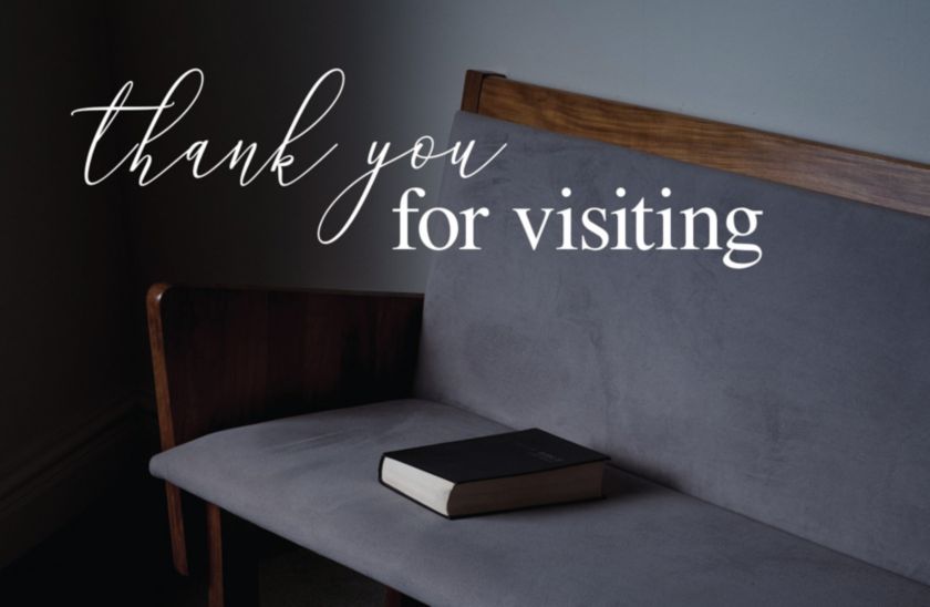 Visitor Postcard: Thank You for Visiting (Package of 25) | Lifeway