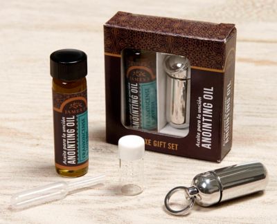 Anointing Oil Holder - Deluxe Gift Set - Silver Finish | Lifeway