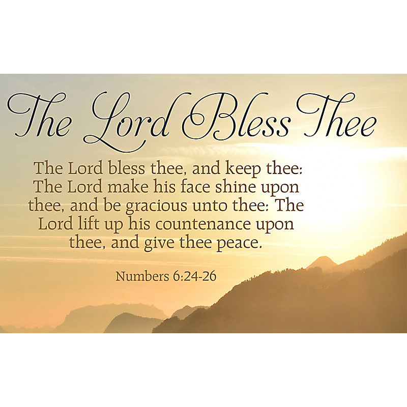 The Lord Bless Thee Postcard (Pkg 25) Inspirational - Lifeway The Lord Bless Thee Postcard (Pkg 25) Inspirational - Lifeway
