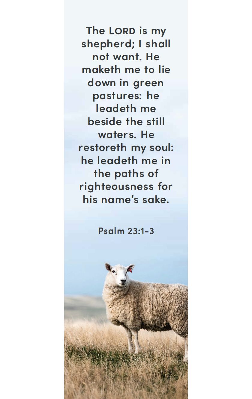 Inspirational Bookmark: 23rd Psalm (Package of 25) | Lifeway