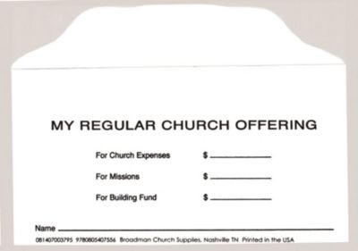 Offering Envelope: Weekly Three-Fund - Small Undated (Package of 100 ...