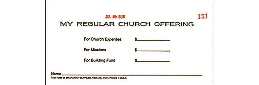 Offering Envelope: My Regular Church Offering (Package of 53) | Lifeway