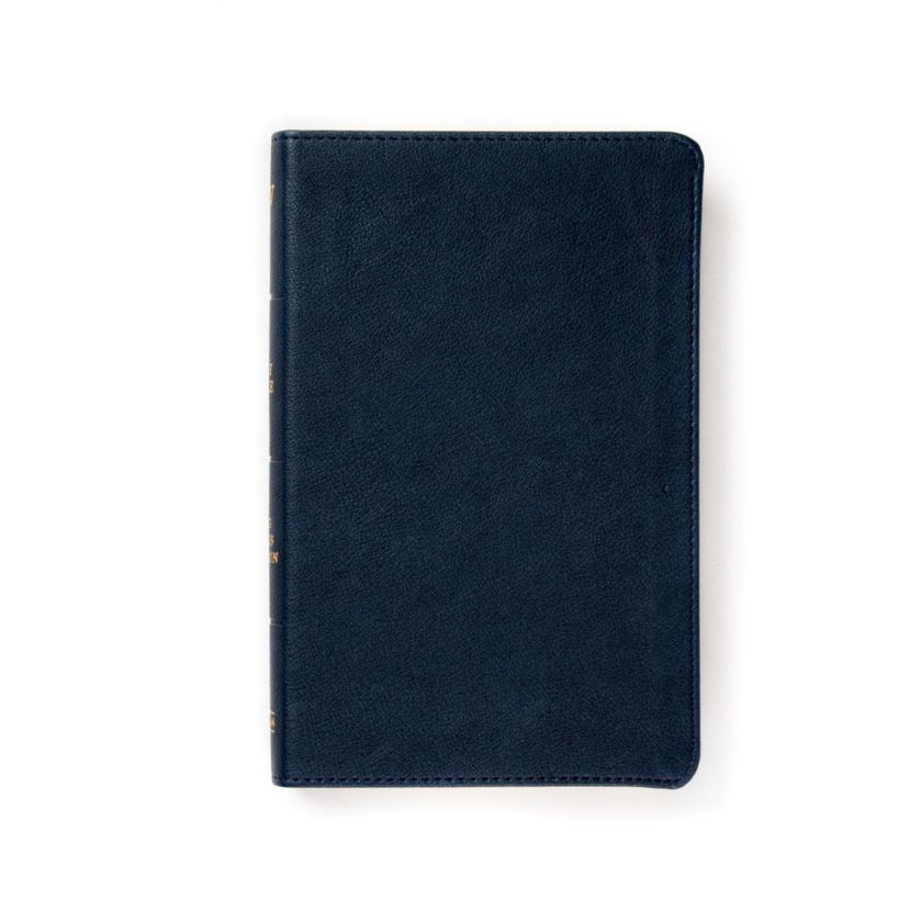 KJV Personal Size Bible, Navy LeatherTouch | Lifeway