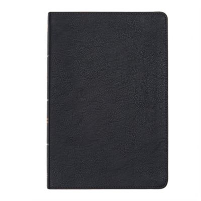 CSB Large Print Thinline Bible, Black LeatherTouch | Lifeway
