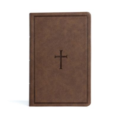 CSB Large Print Personal Size Reference Bible, Brown LeatherTouch | Lifeway