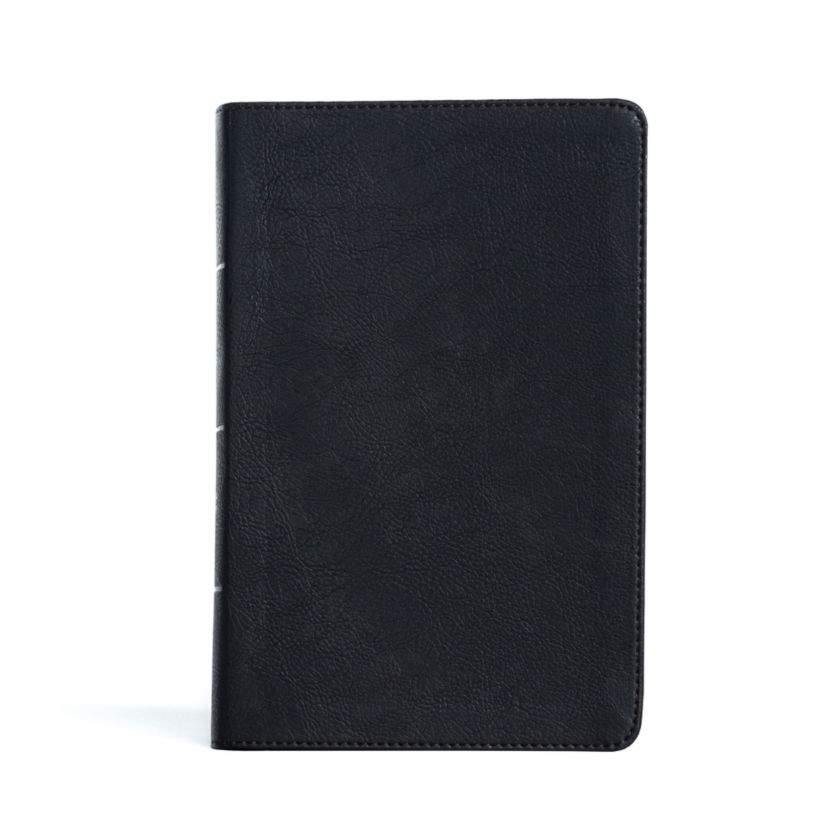 CSB Large Print Personal Size Reference Bible, Black LeatherTouch | Lifeway