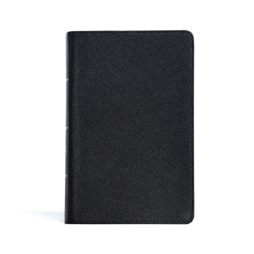 CSB Large Print Personal Size Reference Bible, Black Genuine Leather ...