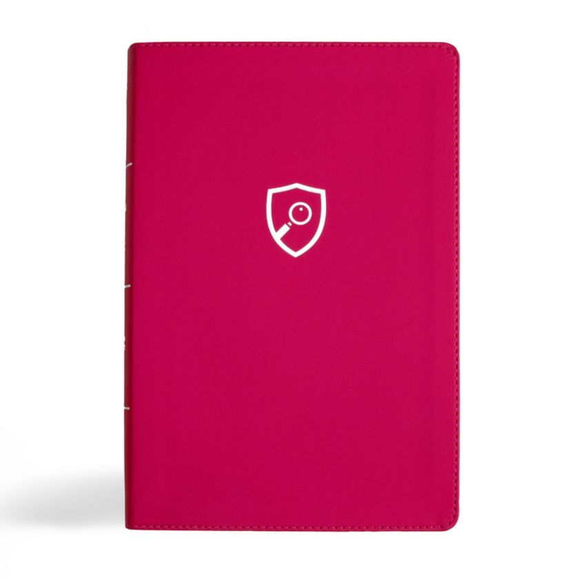 CSB Defend Your Faith Bible, Pink LeatherTouch | Lifeway