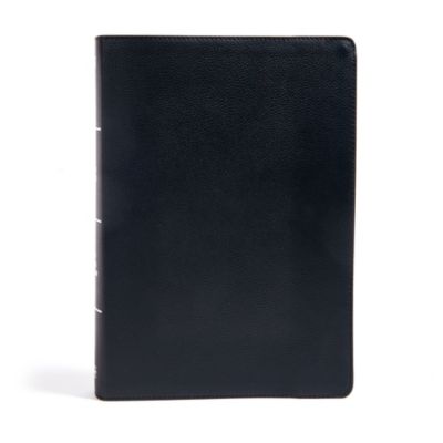 KJV Super Giant Print Reference Bible, Black Genuine Leather, Indexed ...