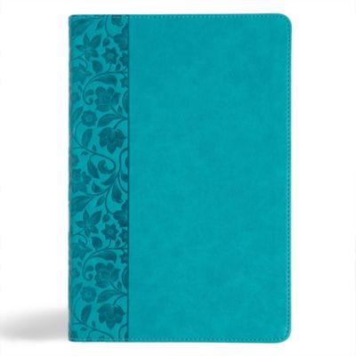 KJV Giant Print Reference Bible, Teal LeatherTouch | Lifeway