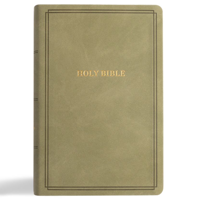 KJV Large Print Personal Size Reference Bible, Sage Suedesoft ...