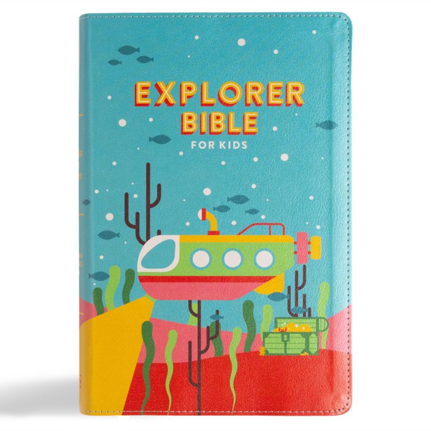 CSB Explorer Bible for Kids, Underwater Adventure LeatherTouch | Lifeway