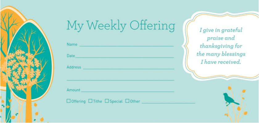 Envelope: My Weekly Offering (Box of 52) | Lifeway