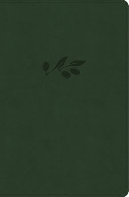 CSB Personal Size Giant Print Bible, Olive LeatherTouch | Lifeway