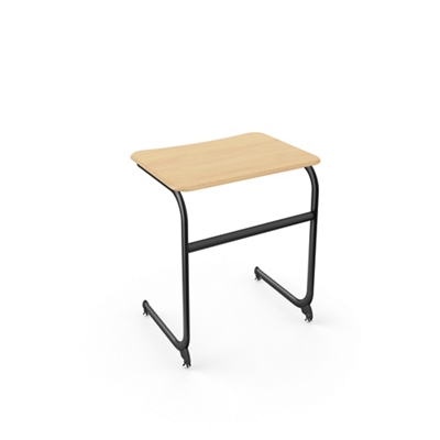 Intellect Wave Cantilever Hard Top Desk - 29"H by KI Furniture | NBF.com