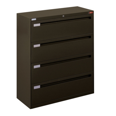 Spectrum Four Drawer Lateral File with Counterweight - 42"W by NBF ...