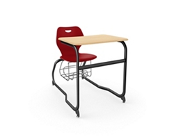 Intellect Wave Double Entry Student Desk with Storage