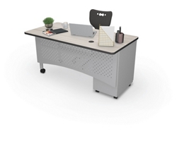Single Pedestal Desk - 60"W x 30"D