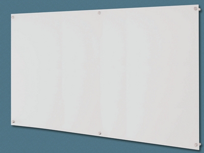 Clearvision Magnetic White Glass Markerboard 48"x72" by Aarco | NBF.com