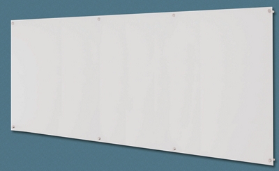 Clearvision Magnetic White Glass Markerboard 48"x96" by Aarco | NBF.com