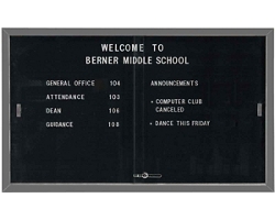 Enclosed Changeable Letter Board 48x72