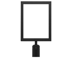 Form-A-Line™ Sign Frame, Black - Vertical
