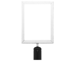 Form-A-Line™ Sign Frame, Chrome - Vertical